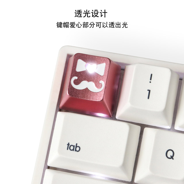 Keycap Museum Beard Love Translucent Aluminum Alloy Anode Metal ...