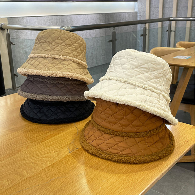 The new diamond -shaped checkered thick -thermal lamb plug patchwork ...
