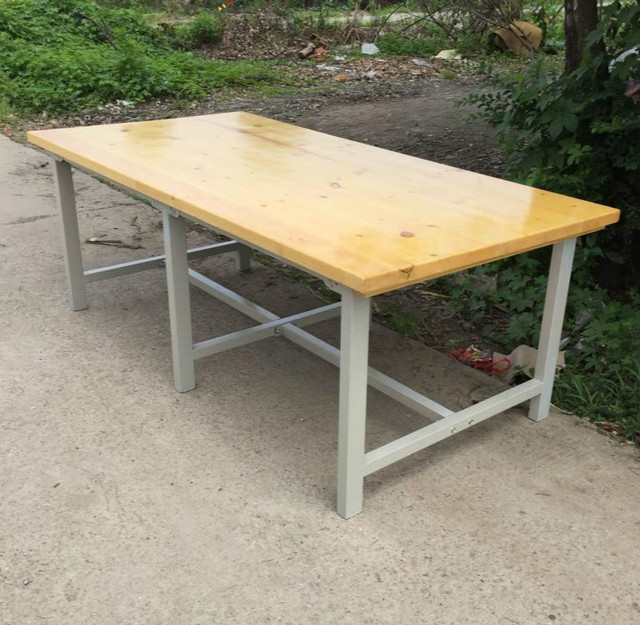 Heavy-duty fitter workbench workshop operation table solid wood ...