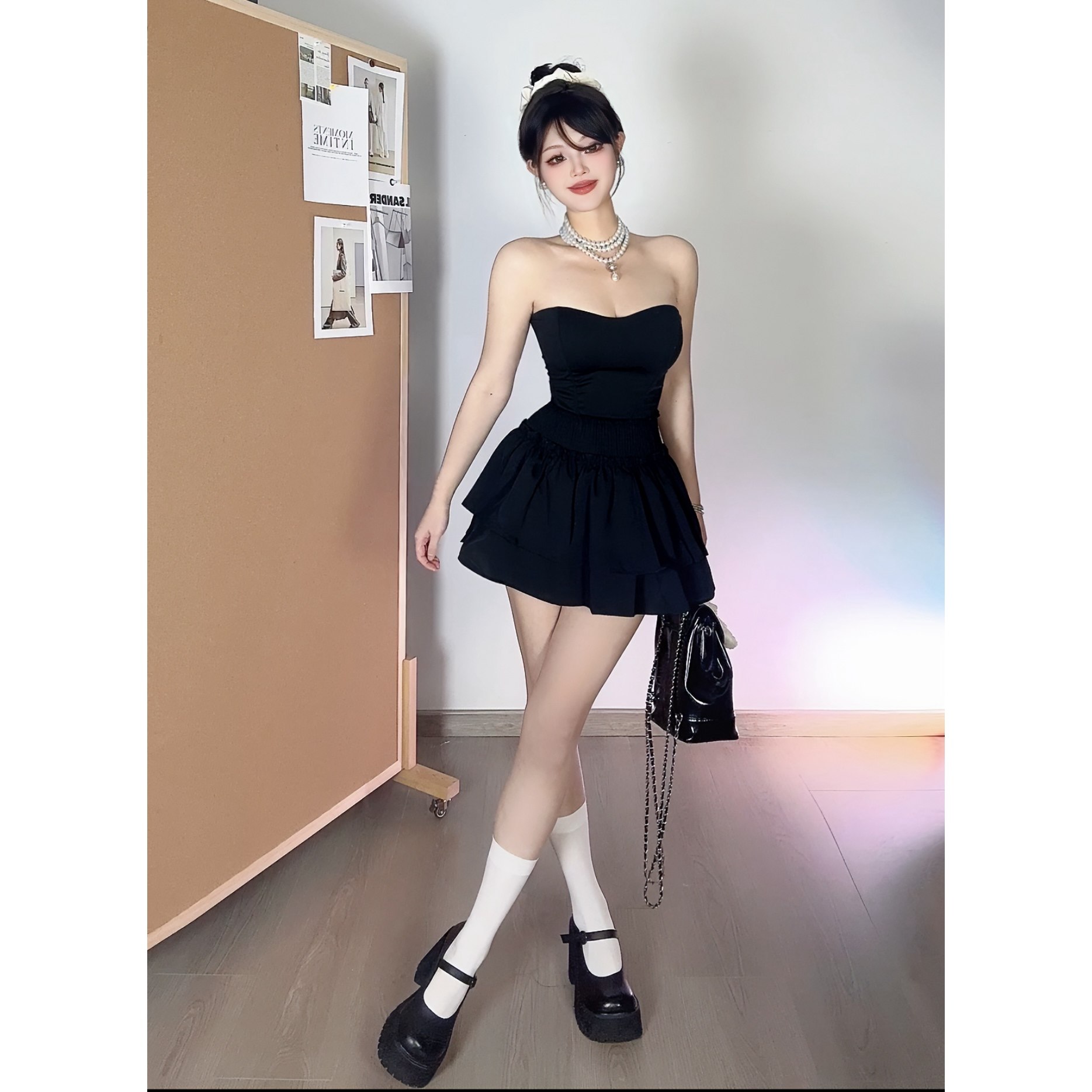 TUOTUO Black Swan White Swan Sexy Suit Body Shaping Fish Bone Trouble ...
