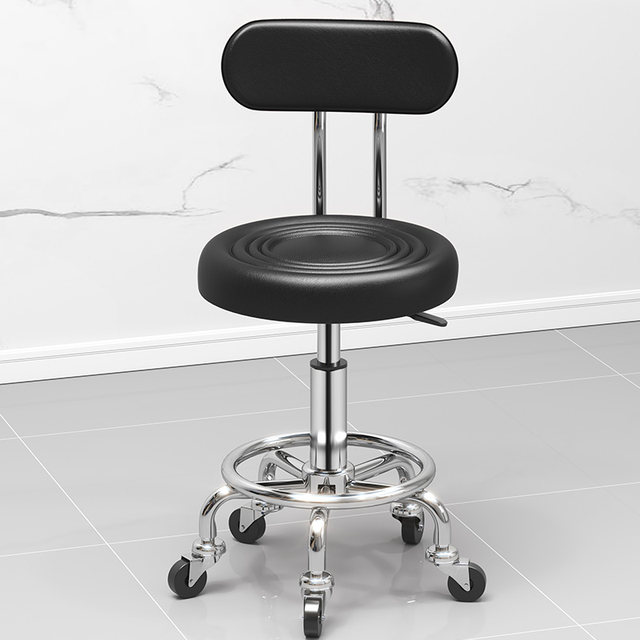 Lifting stool backrest bar chair heightening beauty high stool pulley ...