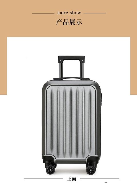 New style zipper trolley case 20-inch customized logo gift boarding ...