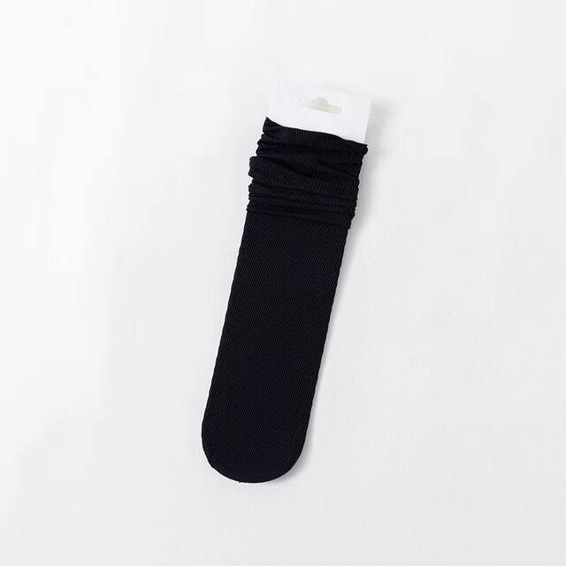 Black and White Ice Socks Women's Summer Thin Medium Tube Socks Summer ...