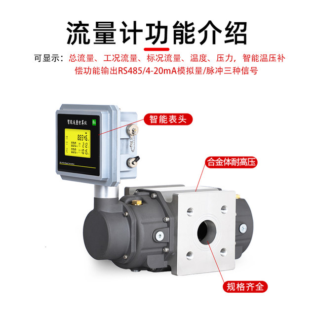 Gas Roots flow meter compressed air natural gas nitrogen propane acetylene coal gas biogas meter ...