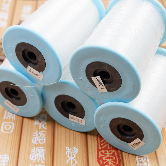 Braided wire nylon wire crystal beaded transparent rope non-elastic ...