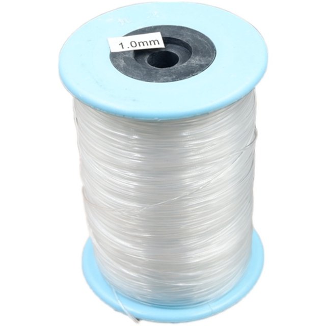 Braided wire nylon wire crystal beaded transparent rope non-elastic ...