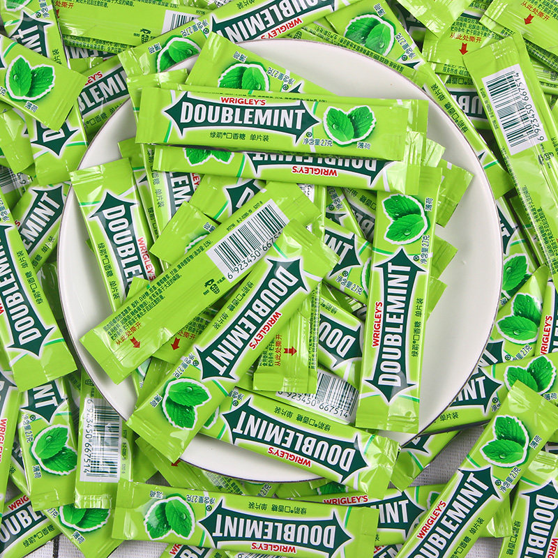 Wrigley's Doublemint Green Arrow Gommes en Bande - Menthe Fraîche, 270g