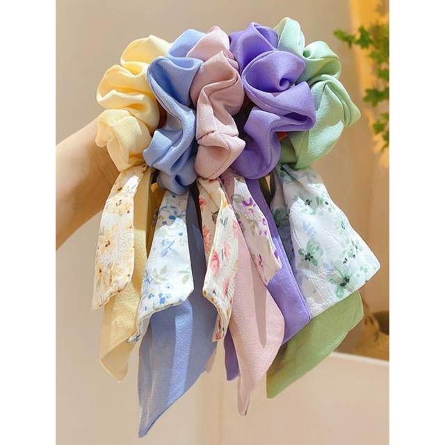 Spring hair accessories, small fresh floral bow, large intestine hair ...