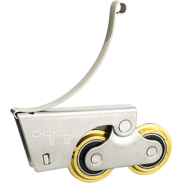 Titanium alloy sliding door pulley wardrobe bathroom kitchen under ...