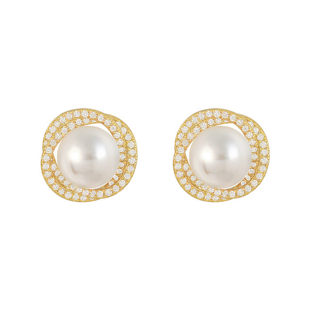 Gulia spiral pearl earrings women's niche high-end earrings 2024 new ...