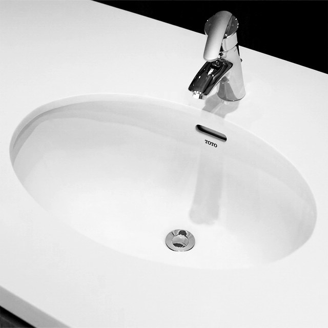 Toto Under-Counter Basin Smart Washbasin Lw537Rb/Lw546B/Lw548B Oval ...