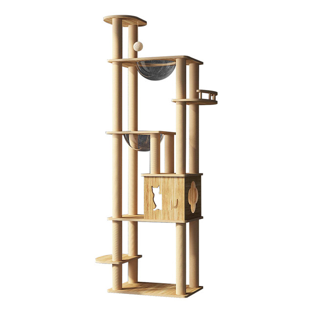 Cat Climbing Frame, Cat Nest, Cat Tree, Integrated Cat Scratching Board ...