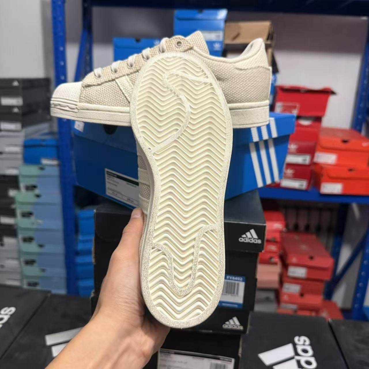 Adidas clover SUPERSTAR men's and women's classic shell toe sports and casual sneakers HQ9113