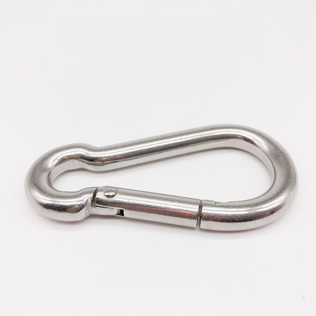 304 stainless steel spring carabiner safety buckle hoist buckle nut ...