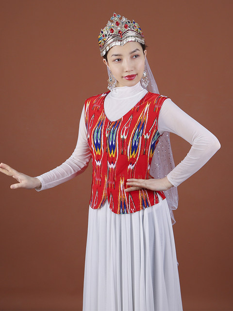 Xinjiang dance performance clothing ethnic style Edress short vest ...