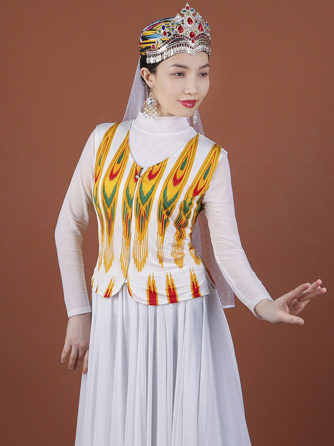 Xinjiang dance performance clothing ethnic style Edress short vest ...