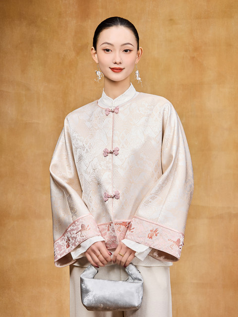 JINYU Jinyu New Year's outfit new Chinese style jacquard splicing ...