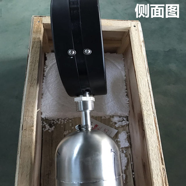 Dial pointer mechanical float level gauge stainless steel top mounted ...