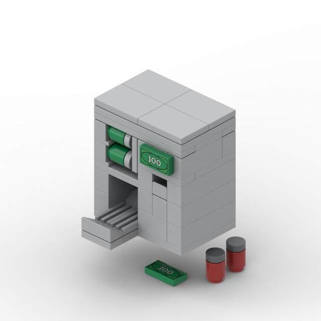 Domestic creative assembly DIY street view beverage coin vending ...