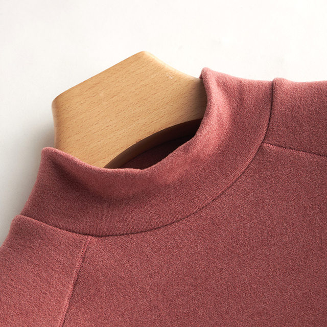 Women's bottom shirt in autumn and winter new bullets, Yisi solid color ...