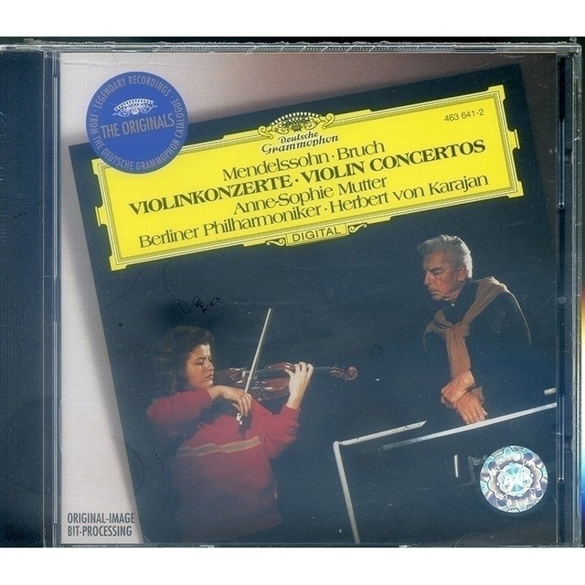 Bruch/Mendelsohn Violin Concerto CD Karajan/Mutt CD Records Disc