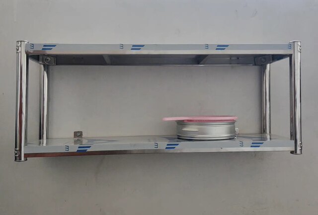 Kitchen wall-mounted stainless steel wall rack 2 wall rack hanger wall ...