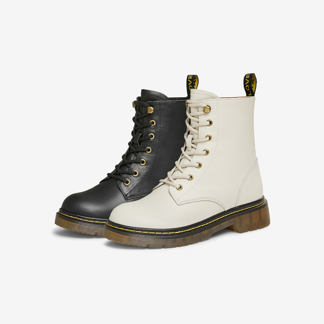 TATA, her retro British Martin boots female boots classic black casual ...