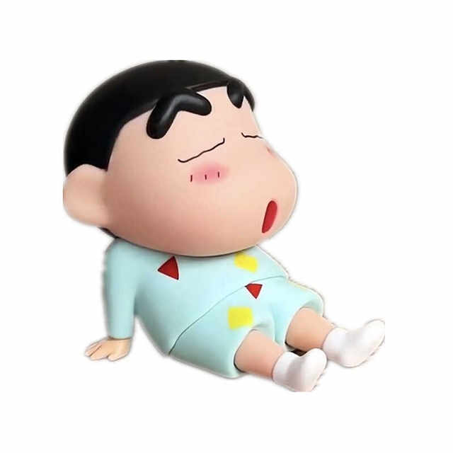 Car-mounted cute Crayon Shin-chan sitting doll creative car rear roof ...