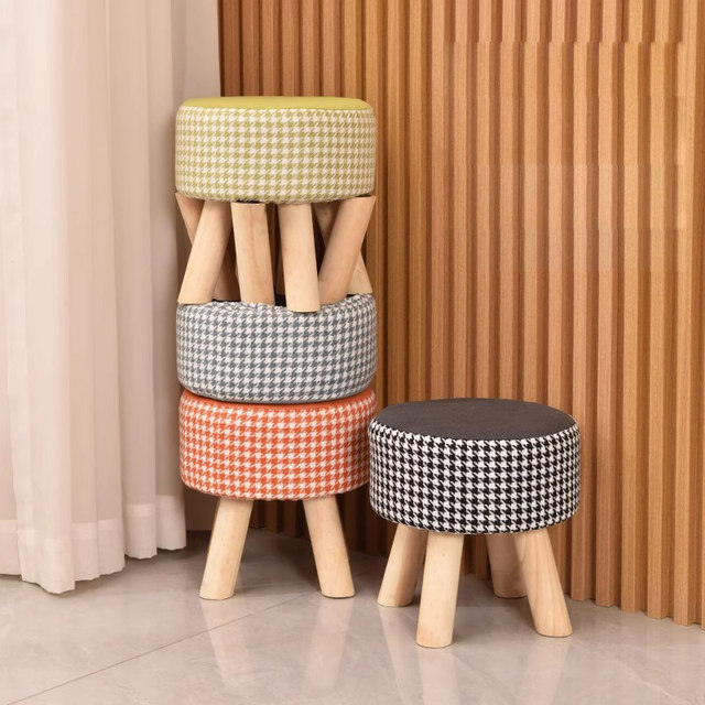 Small stool household dwarf stool solid wood stool sofa stool living ...