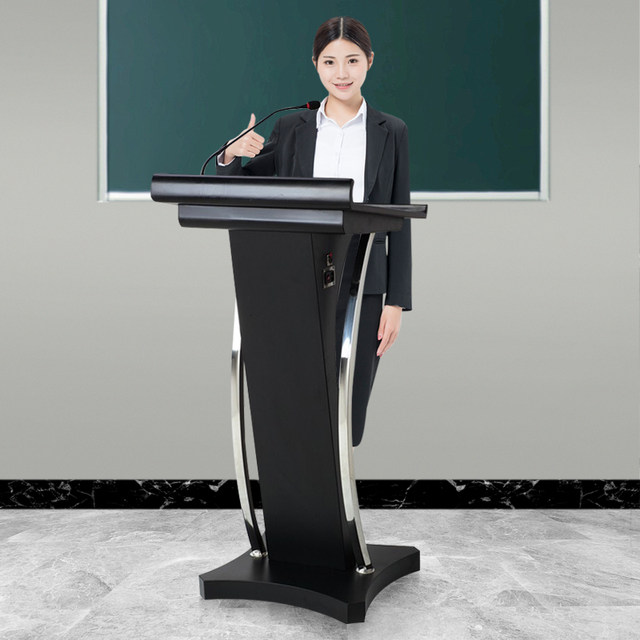 Curved conference room podium podium training podium solid wood podium ...