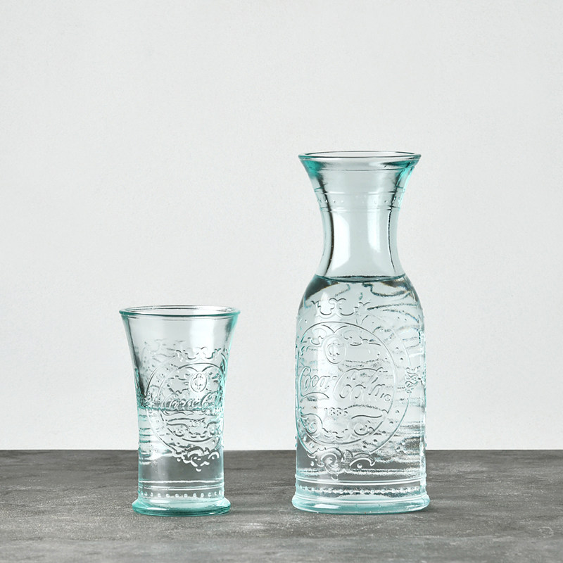 Kale Gala Glass Water Bottle - Nordic Style