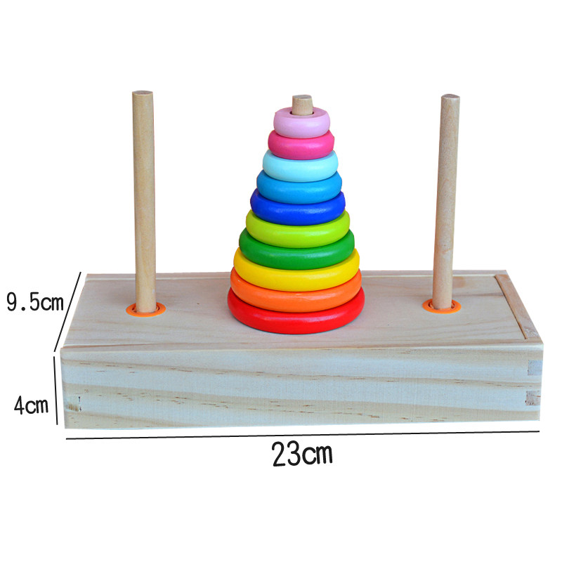 Mumm Wooden Hanno Tower 10-Story Thinking Game