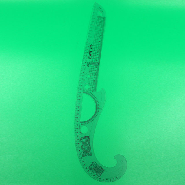 Multi -use curve ruler cutting version cutting version of the coded ...