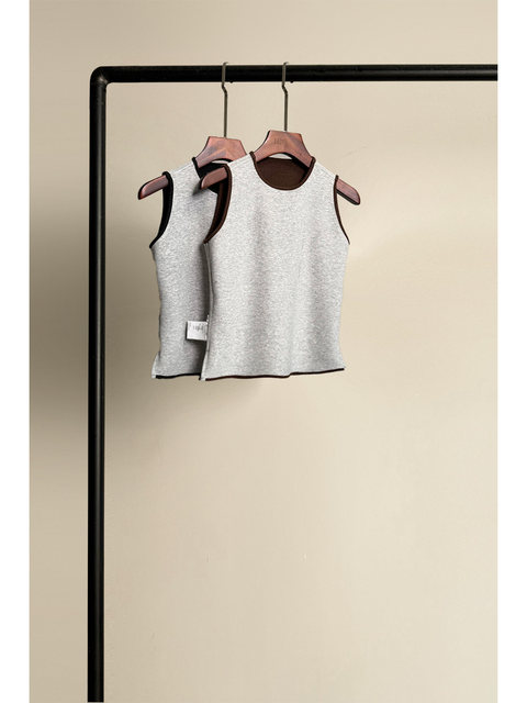 Original treasure women's clothing simple double -sided wearing vests ...