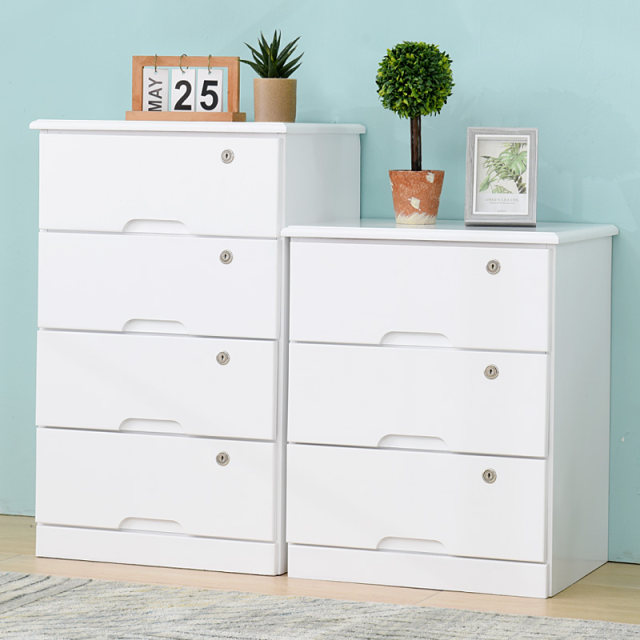 Solid wood short five-layer drawer storage cabinet 50cm bedroom storage ...