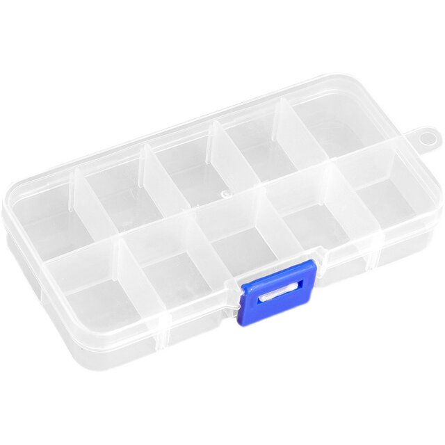 Plastic storage box multi-grid compartment electronic component ...