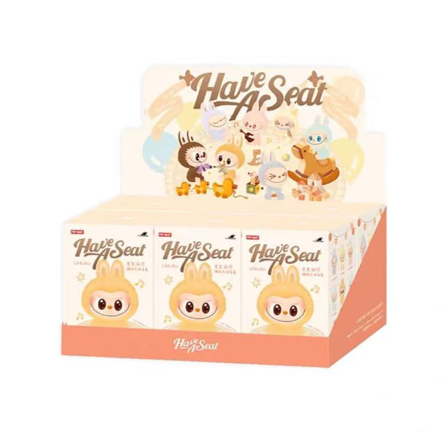 LABUBU Sit and Sit Party Second Generation Vinyl Face Bubble Mart ...