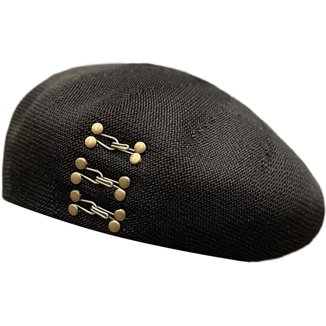 Japanese versatile knitted rivet net red thin air -breathable Breda hat ...