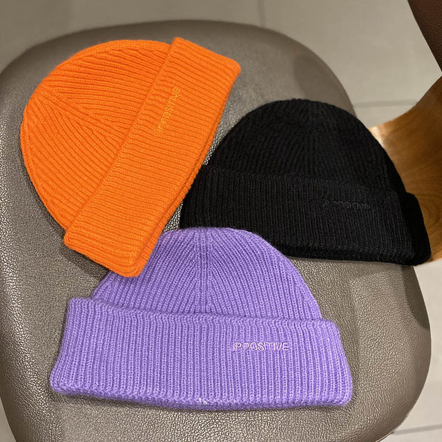 Winter landlord hat female Korean version of the versatile wool knitted ...