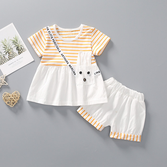 Girls Summer Clothing Set 2024 New Summer Baby Girl Children's Clothes ...