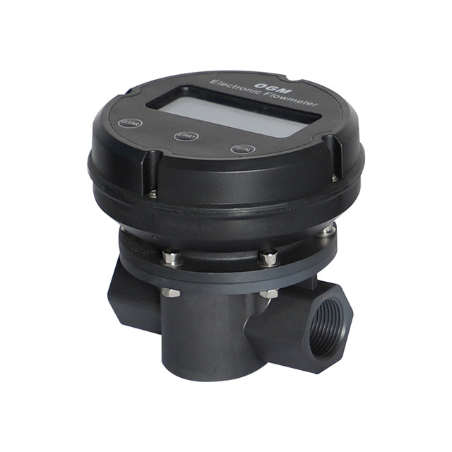 Ogm Digital Digital Oval Gear Flow Meter with Pps Plastic Body for ...