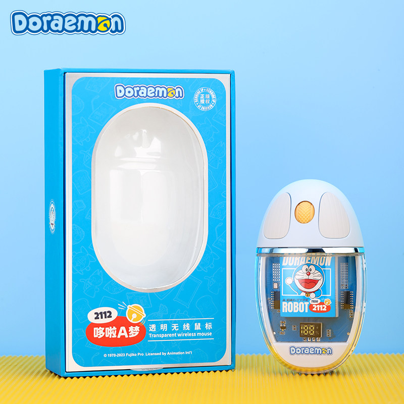 Doraemon Wireless Mouse - Rechargeable Optical Computer Mouse