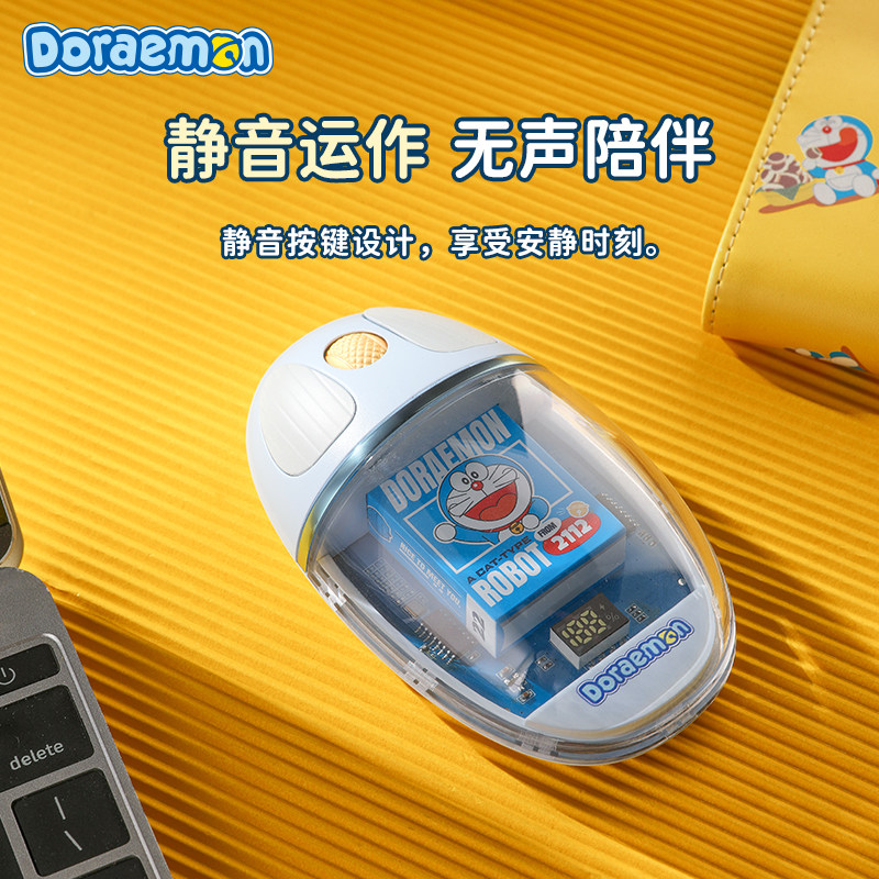 Doraemon Wireless Mouse - Rechargeable Optical Computer Mouse