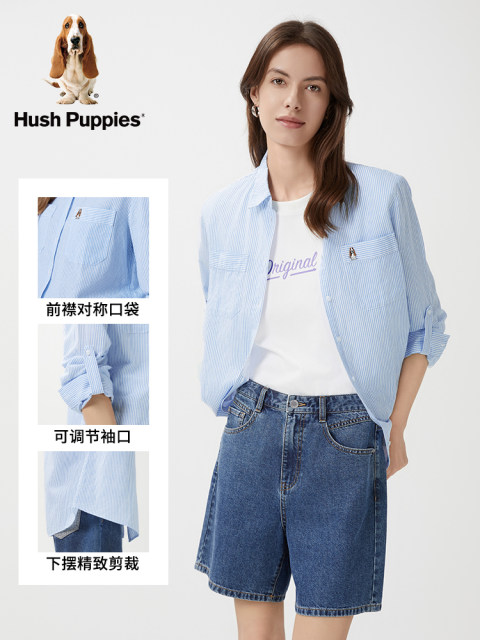 Hush Puppies Women's 24 Spring and Summer New Linen Loose Casual ...