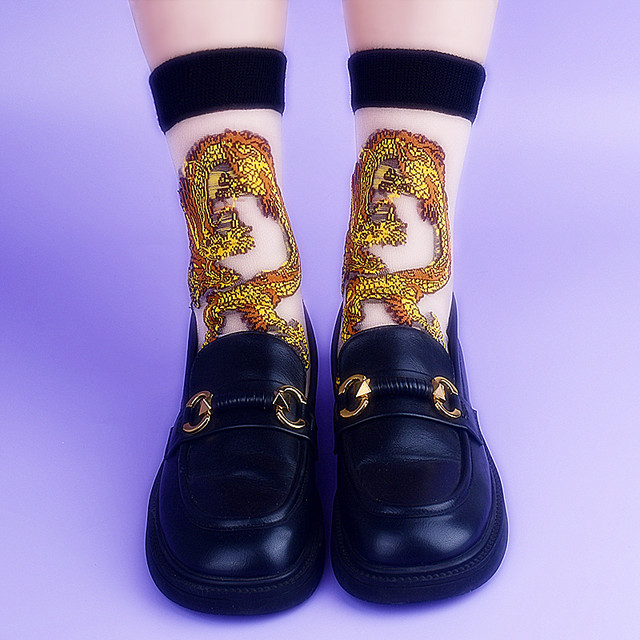 Red Zodiac Year Stockings Women's Socks Women's Flesh-Colored Women's ...