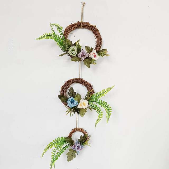 Flower ring decorative wall hanging courtyard kindergarten Kindergarten ...