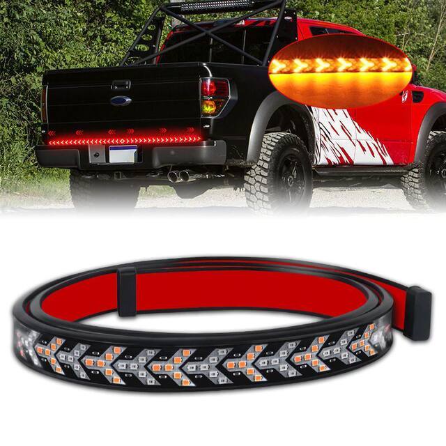 12V/24V car tail box light light strip modified fish bone turn to the ...