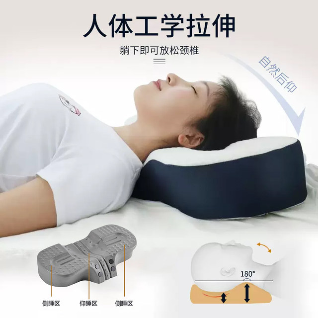 Cervical spine pillow specially designed to aid sleep. Spondylosis non ...