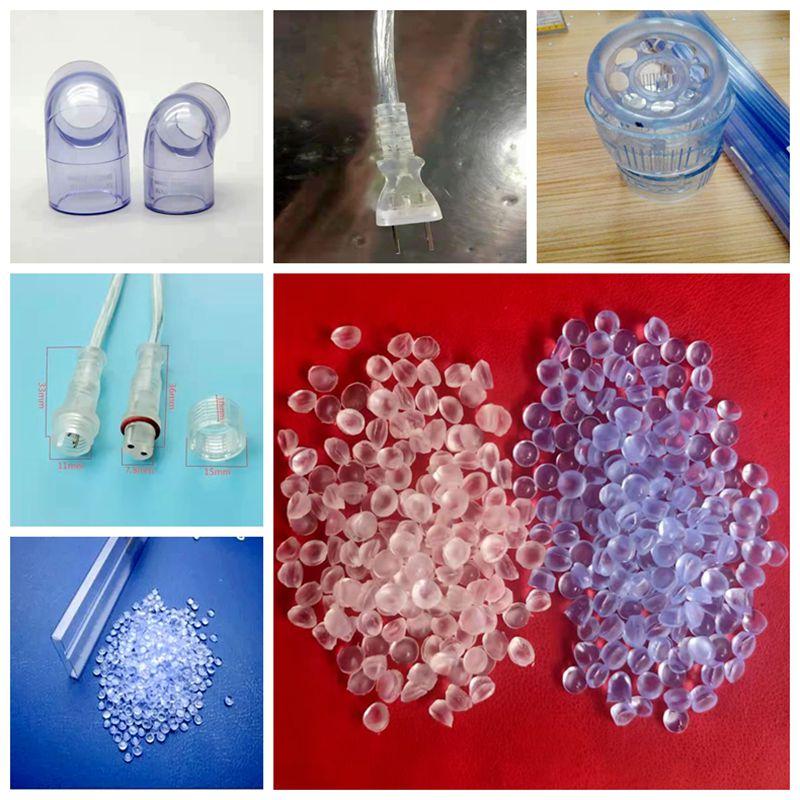 透明蓝底PVC 欧盟环保0度-120度PVC颗粒 防水插头专用透明PVC原料-淘宝网
