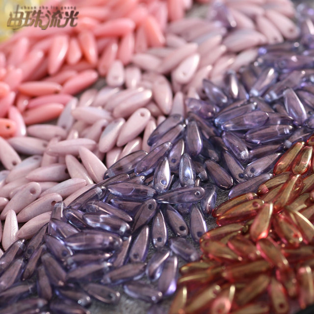 Czech imported retro sword-shaped beads 3*11mm jewelry DIY accessories ...